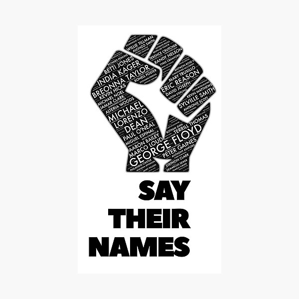 "Black power fist - saytheirnames - say their names - BLM FIST - Black ...