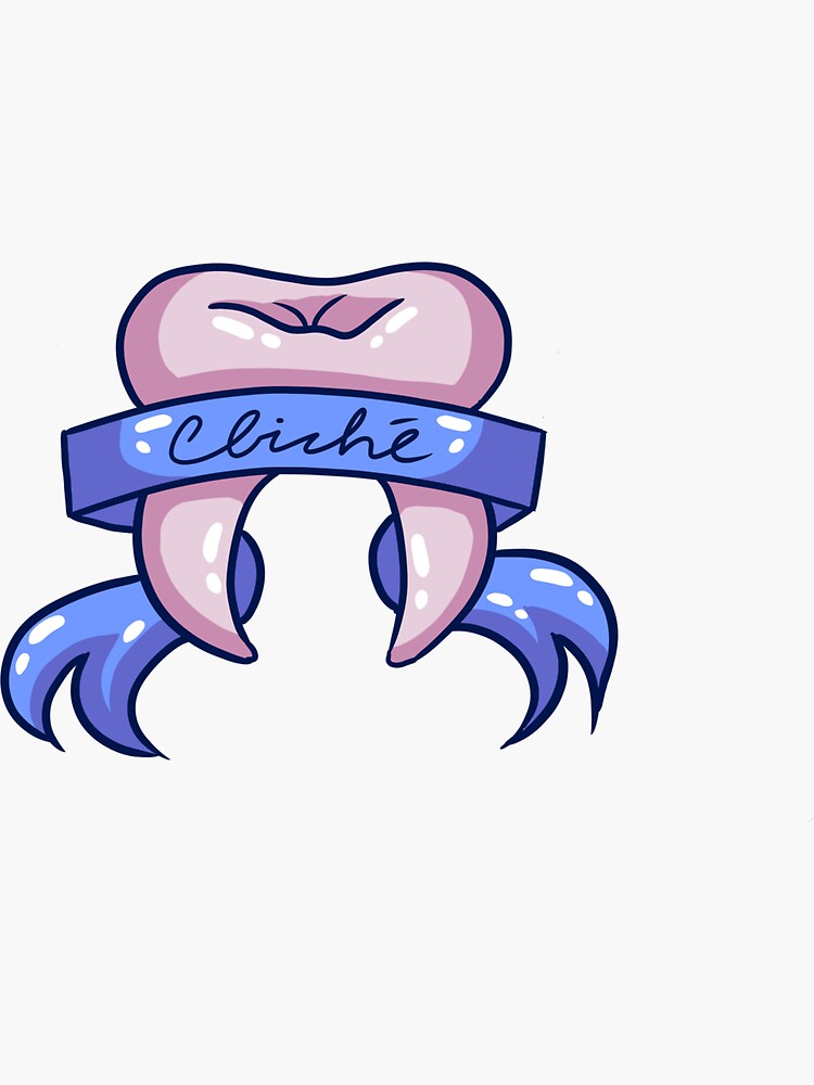 "CLICHE" Sticker for Sale by carliemcinroy | Redbubble