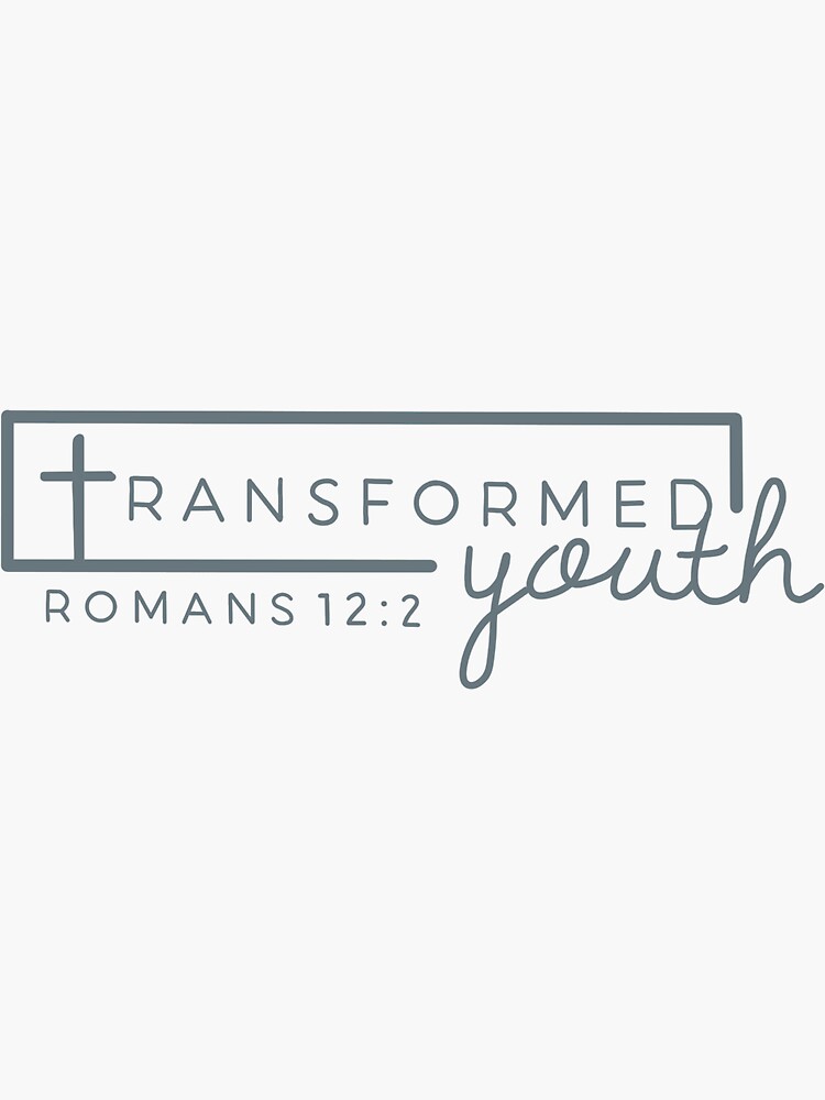 "TY Sticker - gray " Sticker for Sale by TrnsfrmdYth | Redbubble