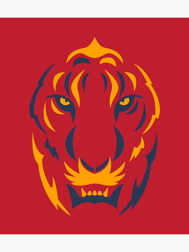 "Red tiger" Poster by Hohoras | Redbubble