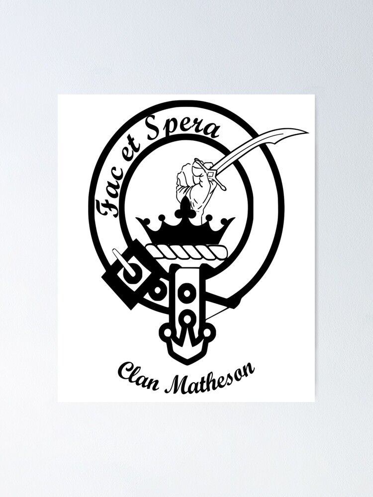 "Matheson Scottish Clan Surname" Poster for Sale by ljrigby | Redbubble