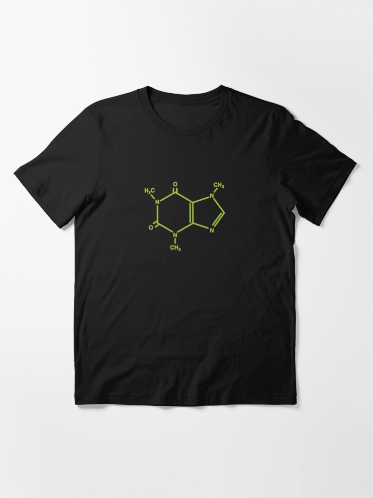 "Caffeine molecule" T-shirt for Sale by squidyes | Redbubble | caffeine ...