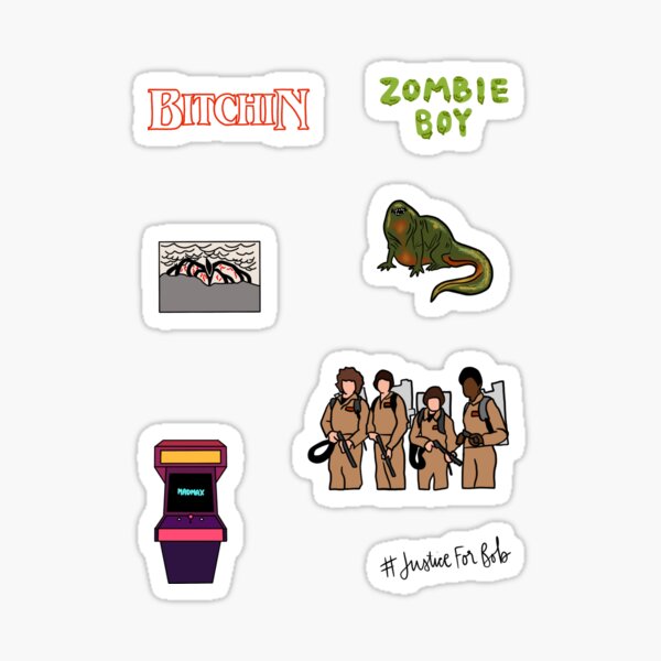 "Stranger season 2 sticker pack" Sticker by grenellk | Redbubble