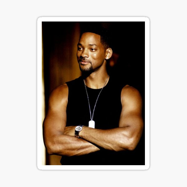 "will smith" Sticker by rafika98 | Redbubble