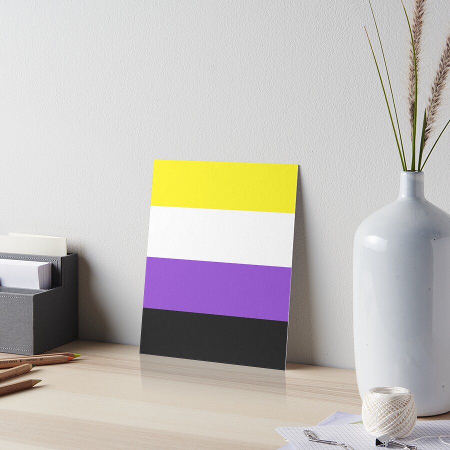 "Nonbinary Pride Flag" Art Board Print by BohemianAtlas | Redbubble