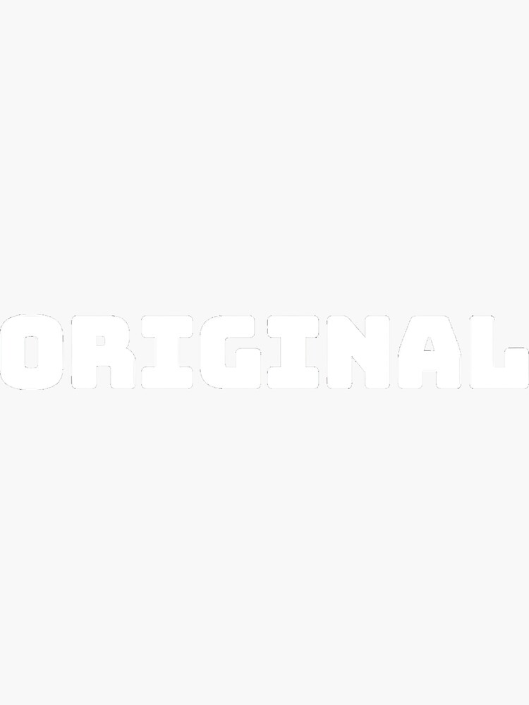 "The Simple Original Design" Sticker for Sale by OriginalityWear ...