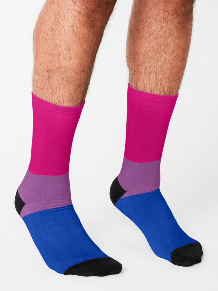 "Bisexual Pride Flag" Socks by BohemianAtlas | Redbubble