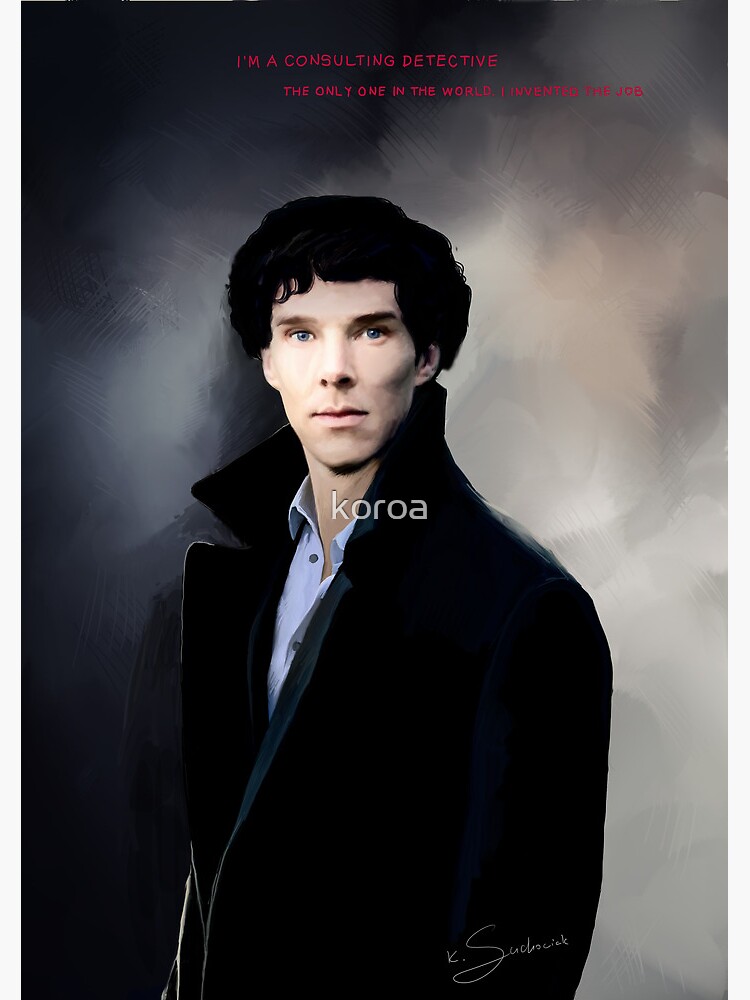"Sherlock portrait" Poster by koroa | Redbubble