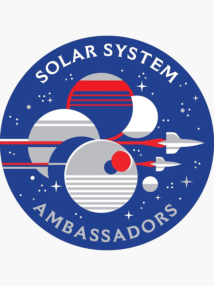 "solar system ambassadors sticker" Sticker for Sale by spoopsoup ...