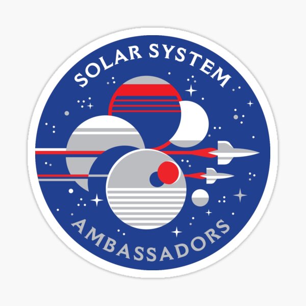 "solar system ambassadors sticker" Sticker for Sale by spoopsoup ...