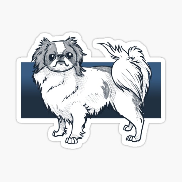 "Japanese Chin" Sticker for Sale by renaemichelle | Redbubble