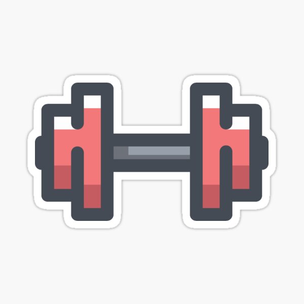 "dumbbell " Sticker for Sale by lift-gymshop | Redbubble