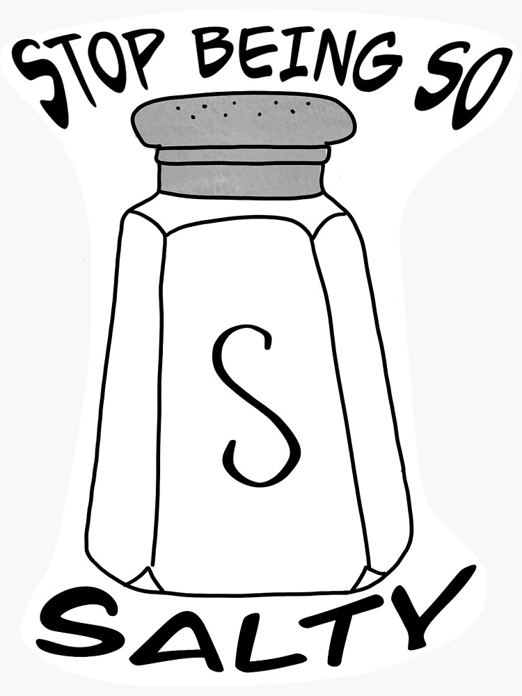 "Salty" Sticker by Katsssss13 | Redbubble