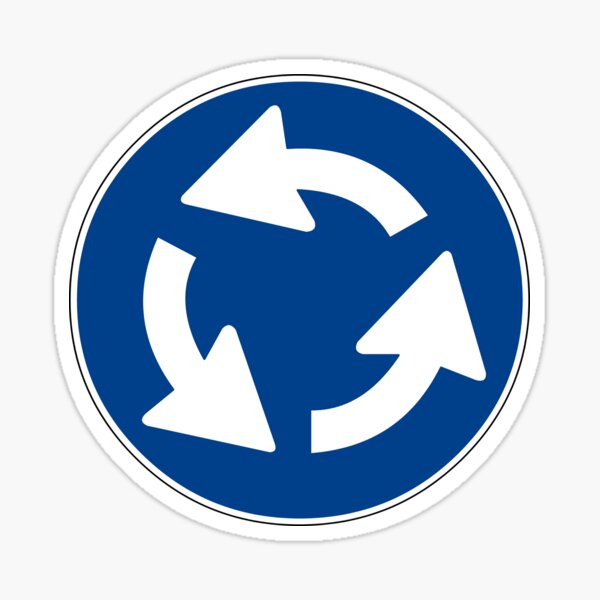 "roundabout " Sticker for Sale by prohor2303 | Redbubble