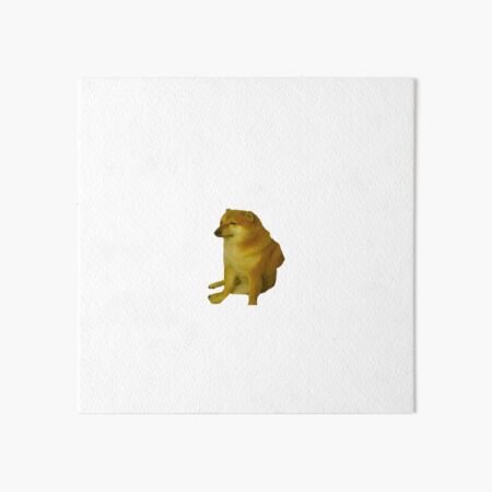 "Sad Cheems" Art Board Print for Sale by Obga | Redbubble