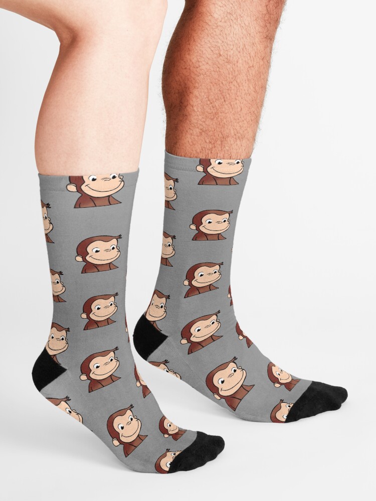 "Curious George" Socks by daisysoto | Redbubble