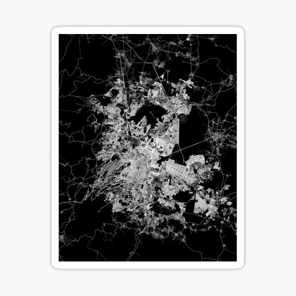 "Mexico map " Sticker for Sale by linelinelines | Redbubble