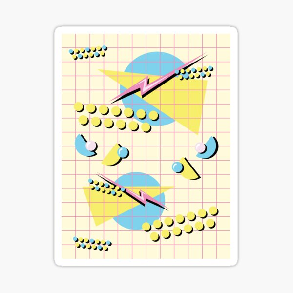 "Bubblegum on Banana Milkshake Yellow" Sticker by QuarterMoon | Redbubble