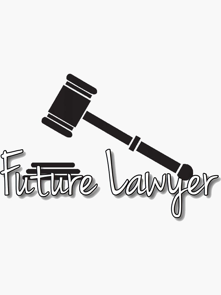 "Future Lawyer" Sticker for Sale by Claire Gagnon | Redbubble