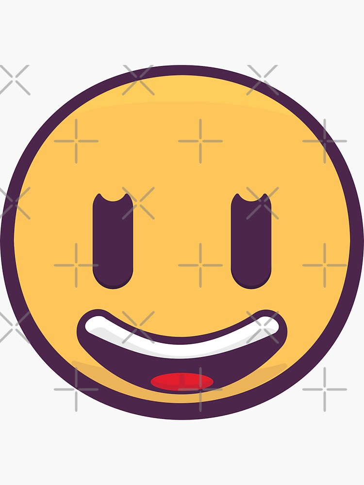 "Smiley Face Happy Dude" Sticker for Sale by kingroy | Redbubble