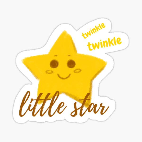 "Twinkle twinkle cute little star" Sticker by marygoodlukart | Redbubble