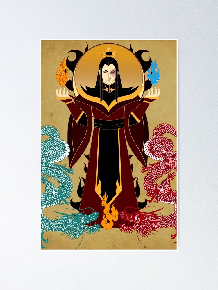 "Fire Lord Zuko Portrait" Poster by salmaki | Redbubble