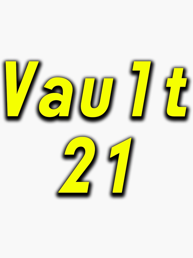 "Vault 21" Sticker by LiamSux | Redbubble
