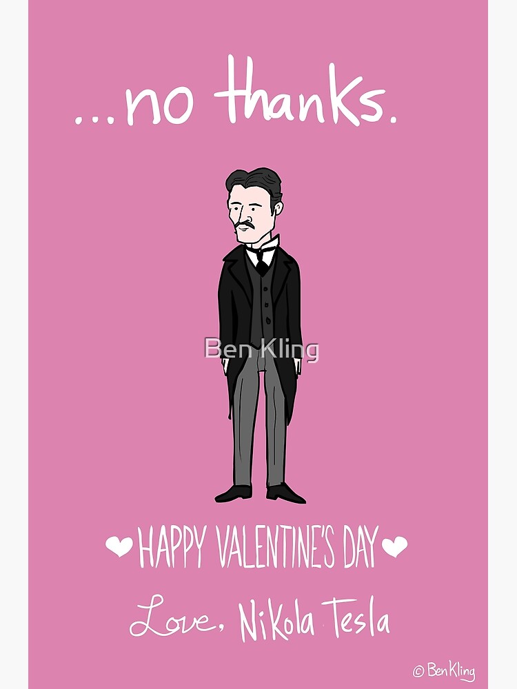 "Nikola Tesla" Greeting Card for Sale by Ben Kling | Redbubble