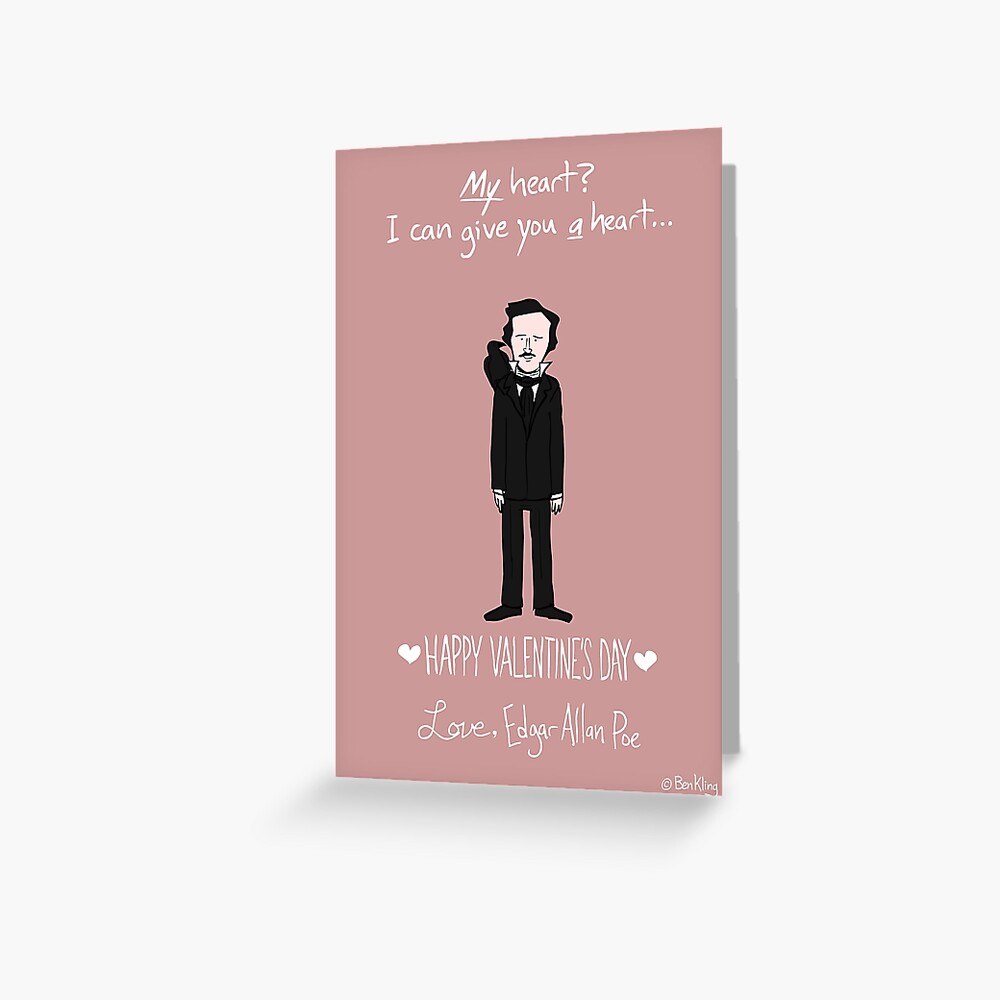 "Edgar Allan Poe" Greeting Card by benkling | Redbubble