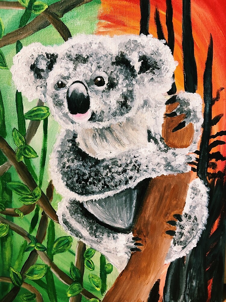 "Scared Koala " Poster by baileyswitzer01 | Redbubble