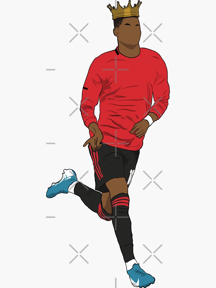"King Rashford " Sticker for Sale by Hevding | Redbubble