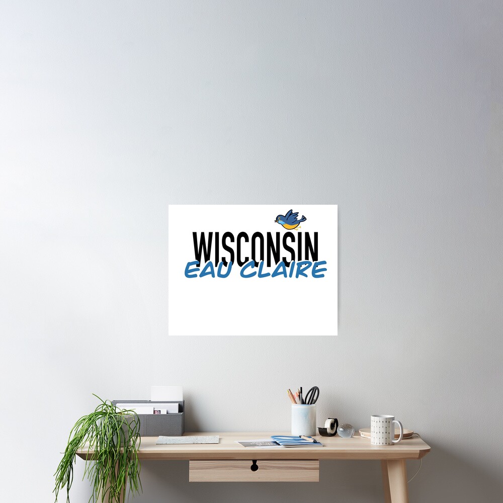"University of Wisconsin Eau Claire Cute Blugold Mascot" Poster by ...