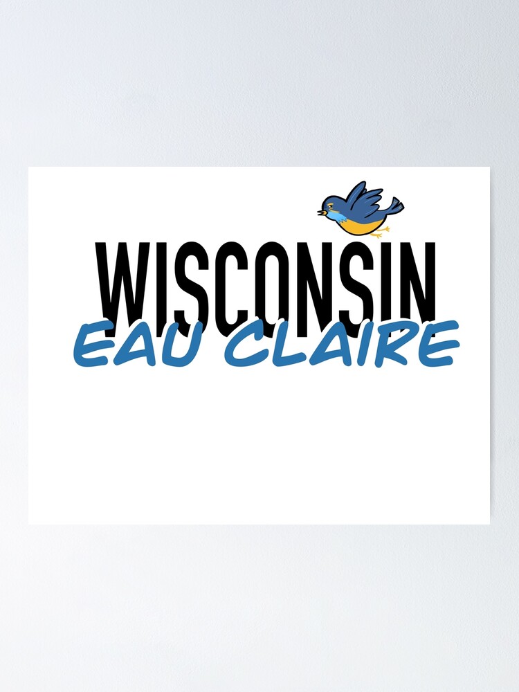 "University of Wisconsin Eau Claire Cute Blugold Mascot" Poster by ...