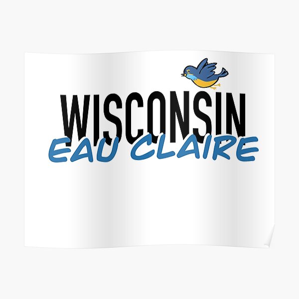 "University of Wisconsin Eau Claire Cute Blugold Mascot" Poster by ...