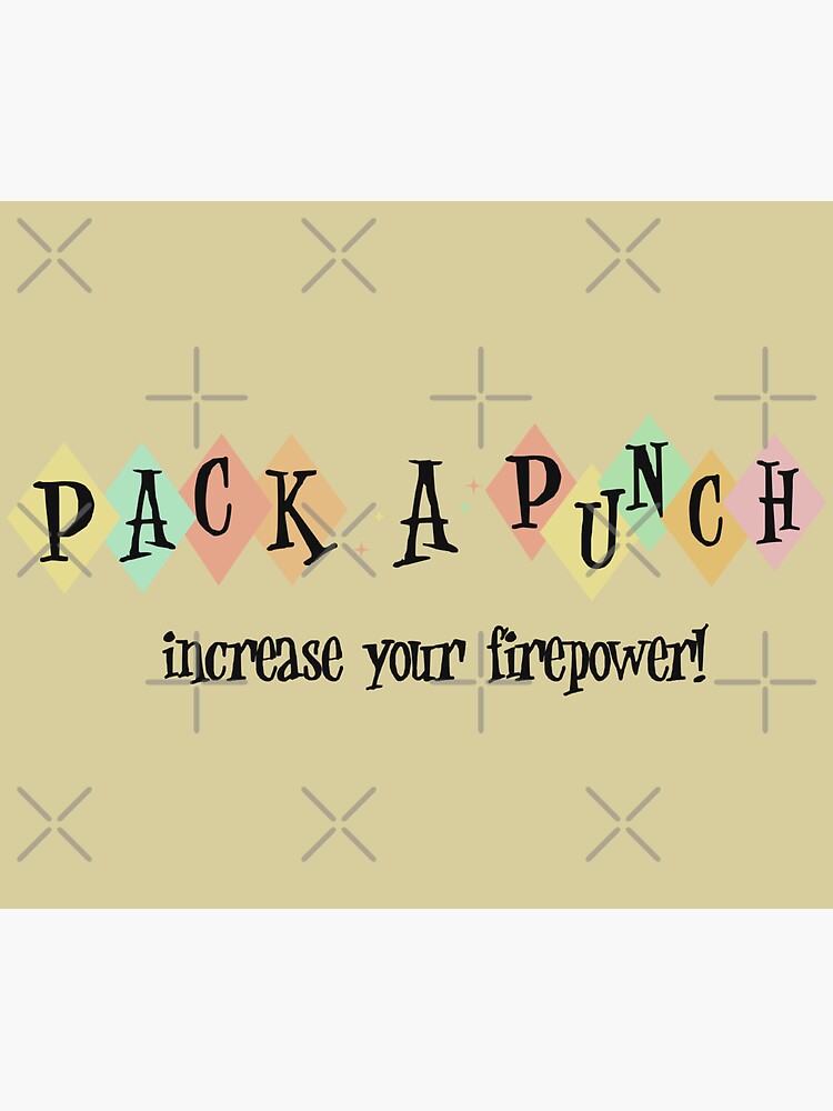 "Pack a punch sign" Sticker for Sale by Rccola55 | Redbubble