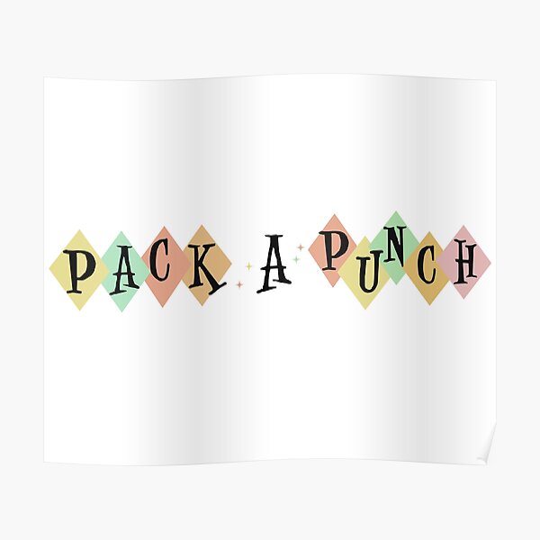 "Pack a punch clear background" Poster by Rccola55 | Redbubble