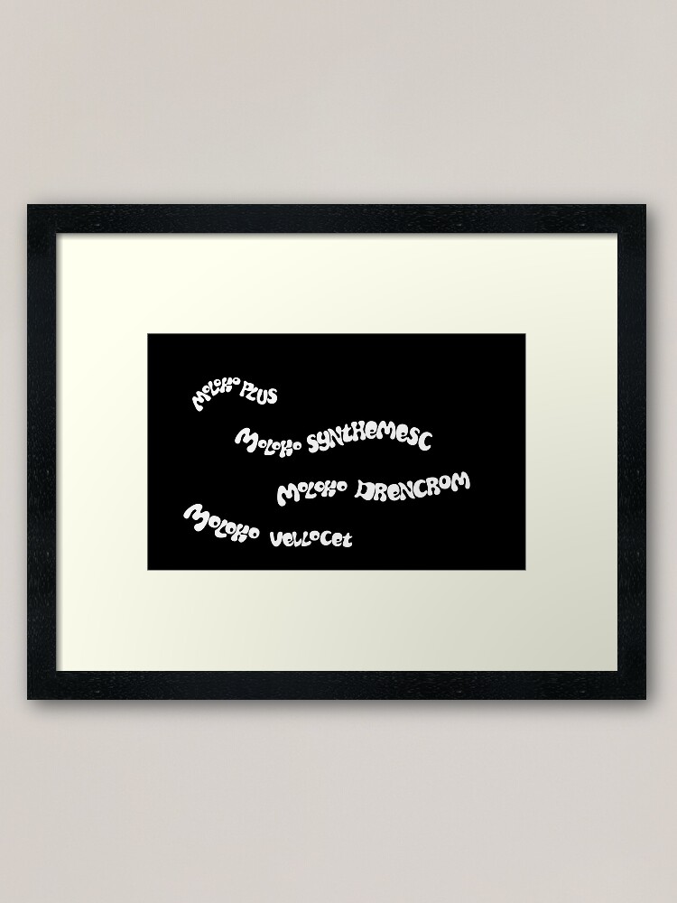 "Moloko Plus - Korova Milk Bar - A Clockwork Orange" Framed Art Print ...