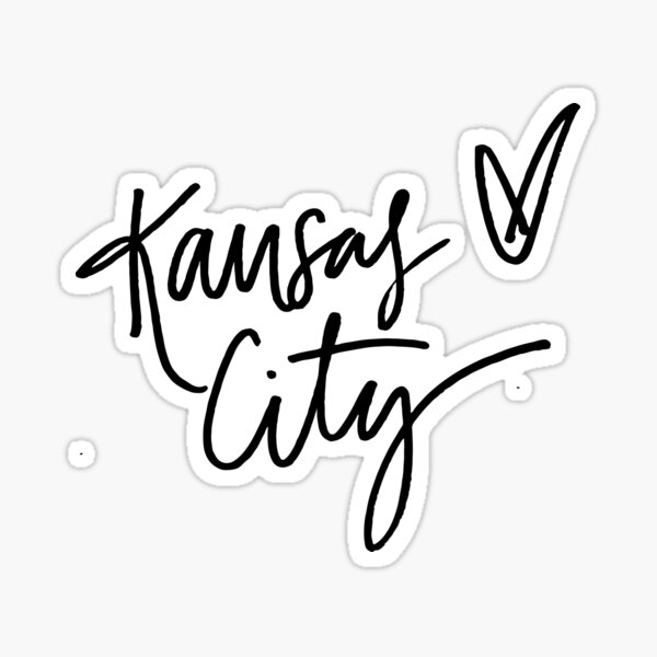 "Kansas City Lettering" Sticker by brettthomas22 | Redbubble