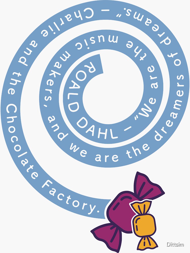 "Charlie and the Chocolate Factory" Sticker for Sale by Dittsim | Redbubble