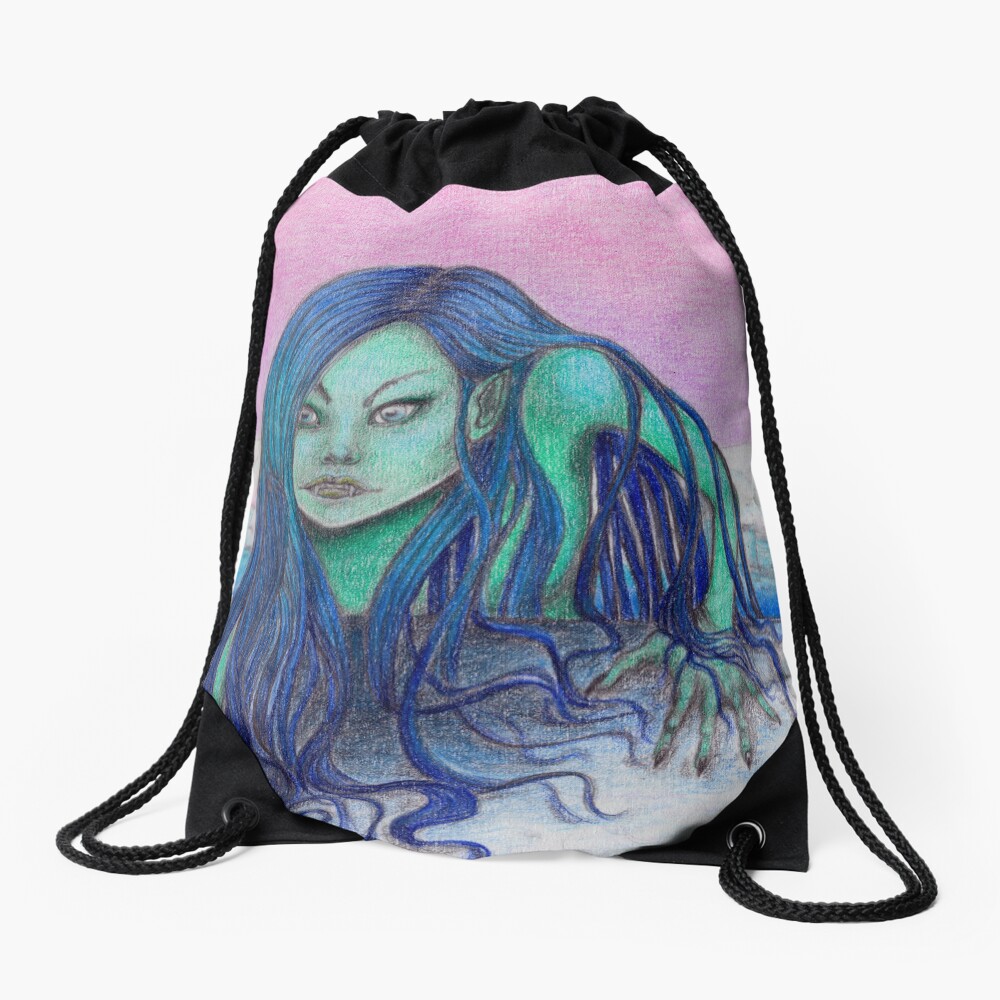 "Qallupilluk, Inuit Child Snatcher" Drawstring Bag for Sale by PixlPixi ...