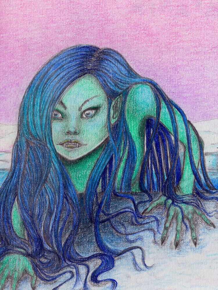 "Qallupilluk, Inuit Child Snatcher" Drawstring Bag for Sale by PixlPixi ...