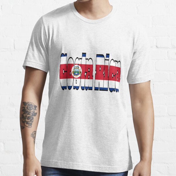 "Costa Rica Font With Costa Rican Flag" T-shirt for Sale by Havocgirl ...