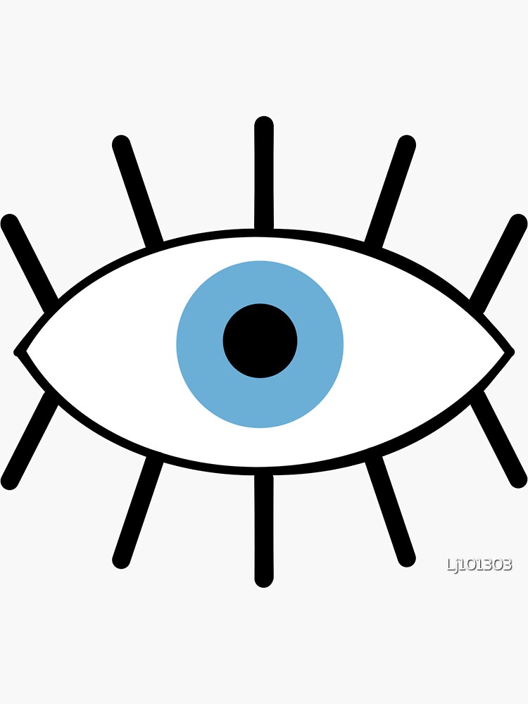 "Blue eye" Sticker for Sale by Lj101303 | Redbubble