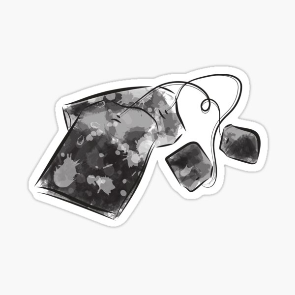 "tea bag" Sticker for Sale by kimtangdesign | Redbubble