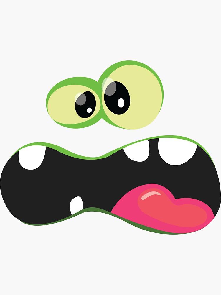 "Funny shocked Face" Sticker for Sale by Sou3 | Redbubble