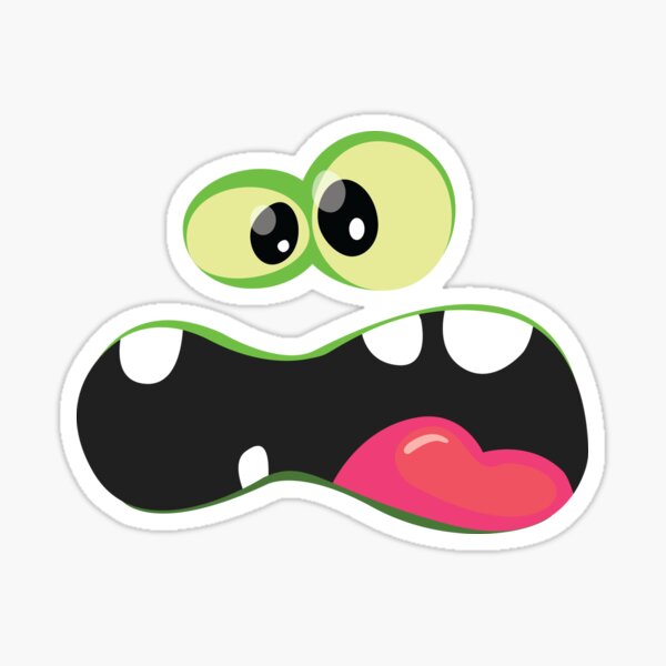"Funny shocked Face" Sticker for Sale by Sou3 | Redbubble