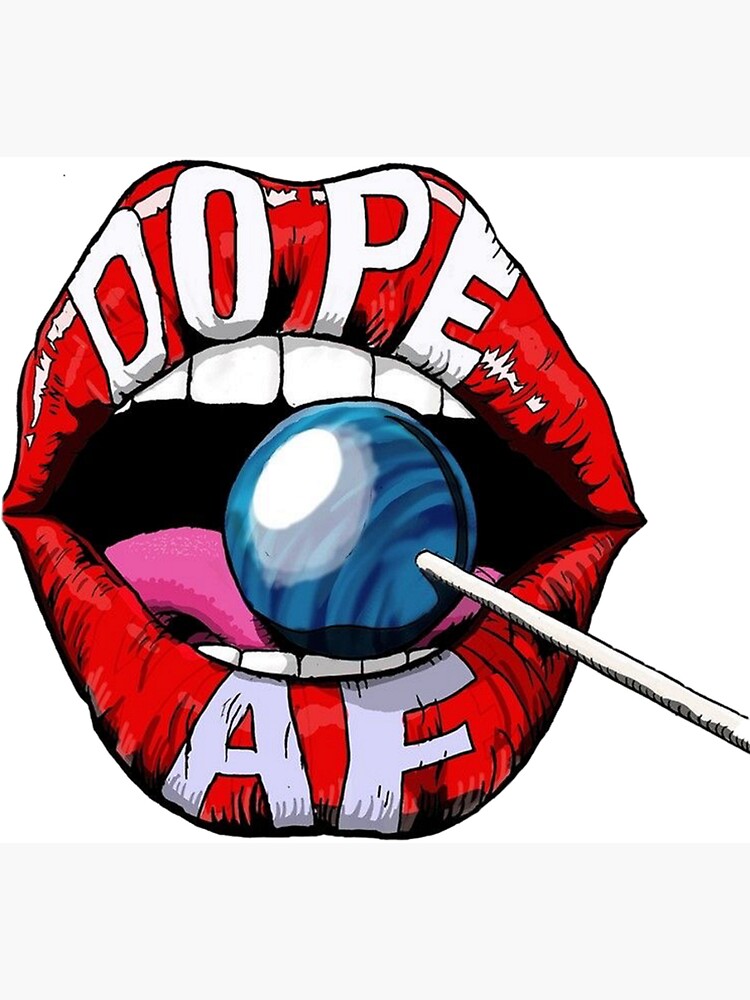 "dope af" Sticker for Sale by Angie89z | Redbubble