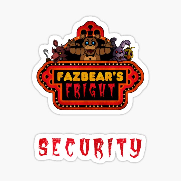 "Five Nights at Freddy's - FNAF 3 - Fazbear's Fright Security" Sticker ...