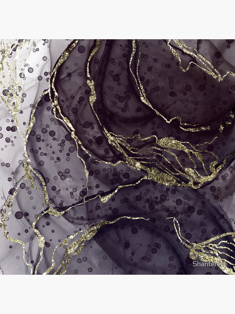 "Amethyst Geode, Alcohol Ink Background. Alina Liss Design" Sticker for ...