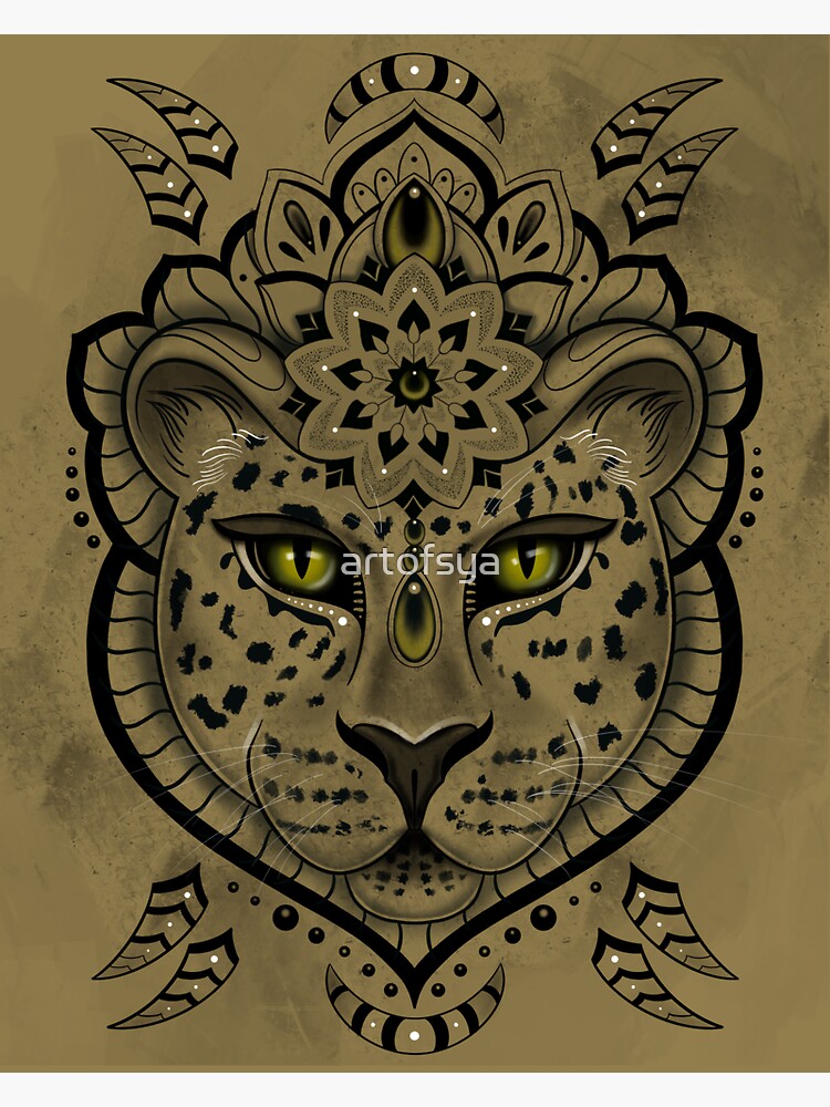 "Leopard Queen " Sticker by artofsya | Redbubble